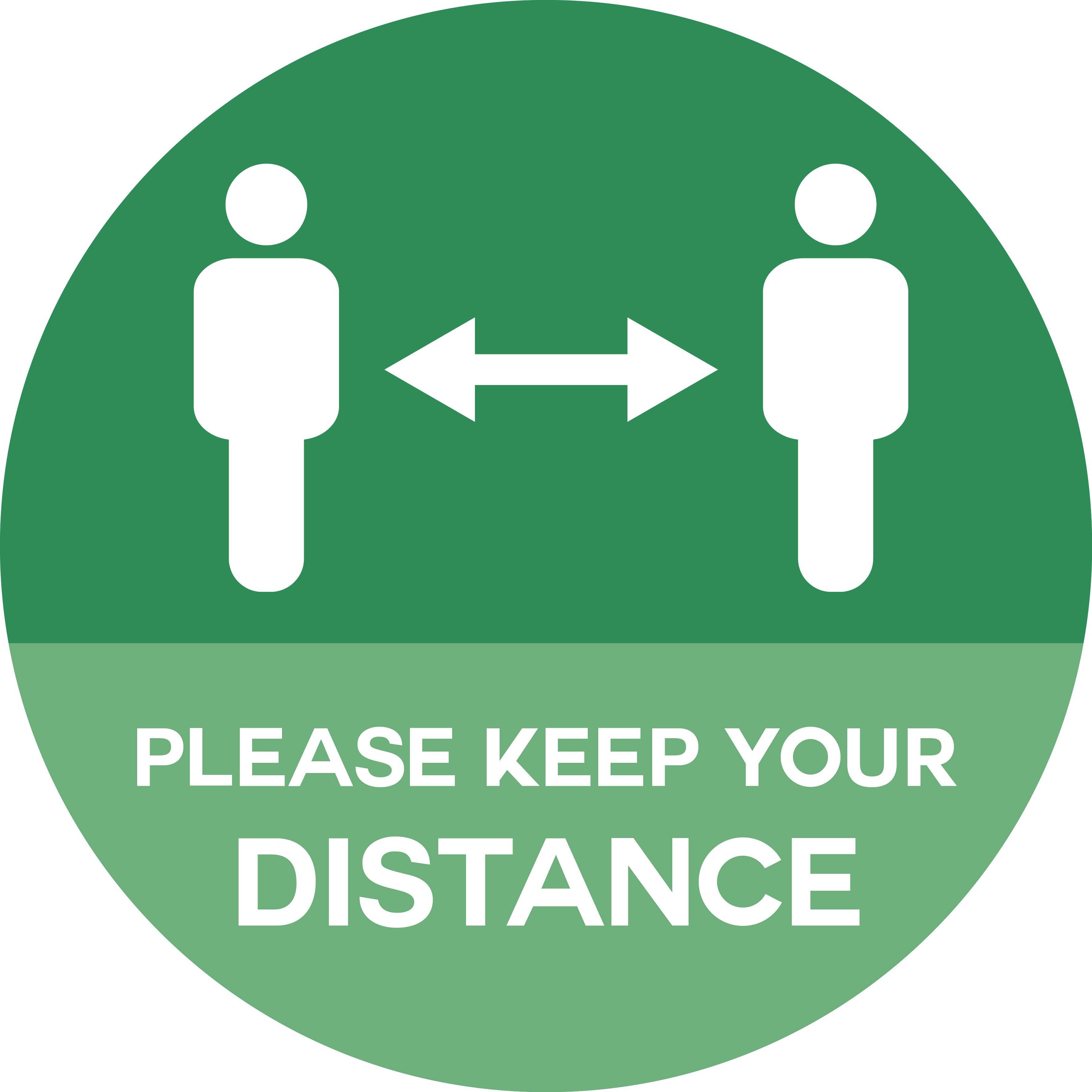 Floor Stickers - Keep Distance - thecopyandprintshop